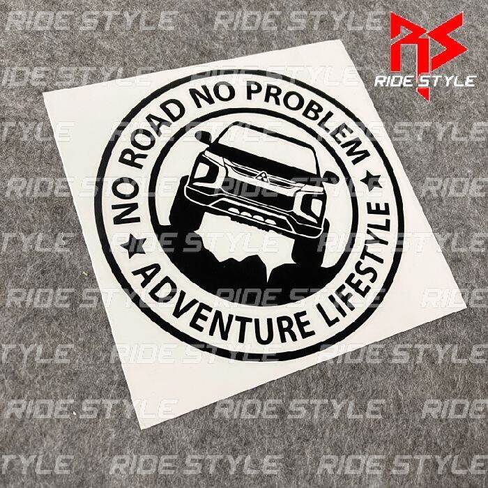 Mitsubishi Triton No Road No Problem Adventure Lifestyle 4X4 Sticker ...