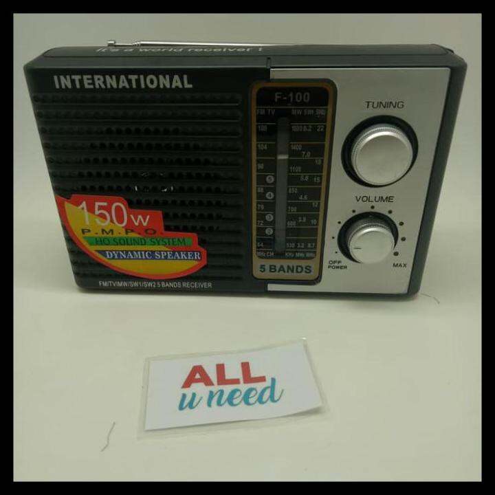 Radio F-100 Portable National / Radio Classic F100 / Radio Jadul ...