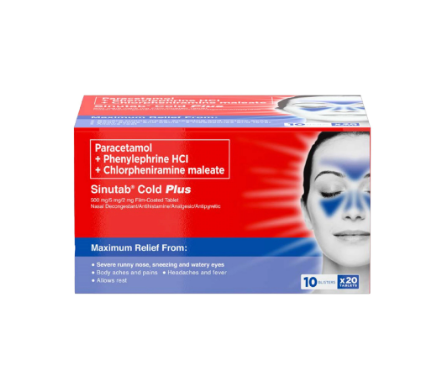 Sinutab Cold Plus ( Colds cough and Flu ) 20 Tablets | Lazada PH