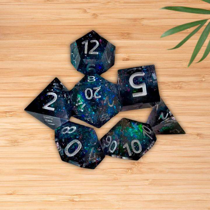 Kesoto 7x Portable Polyhedron Dices D4~D20 for Role Playing Game Table ...