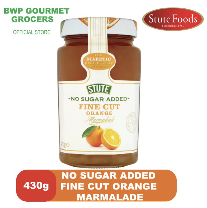 Stute No Sugar Added Fine Cut Orange Marmalade Jam (430g) | Lazada PH