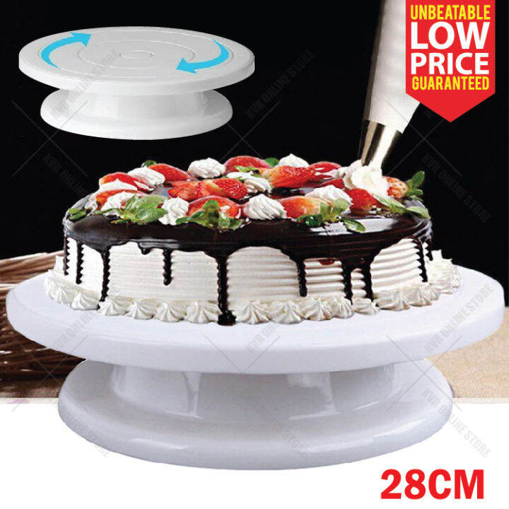 Cake Decorating Turntable DIY Rotating Round Plate Platform Baking ...