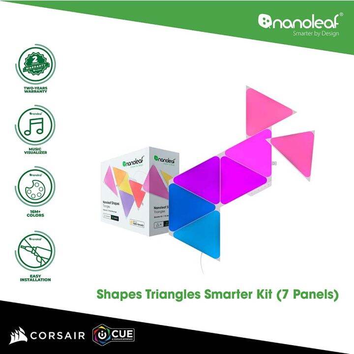 Shapes Triangles Smarter Kit (7 Panels) LED Touch Panel Ultra-thin ...