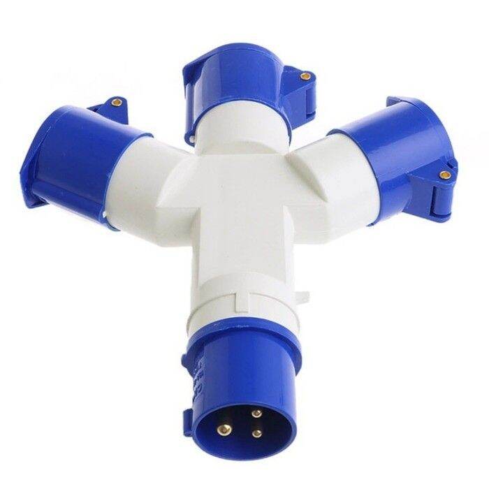 Industrial Multiple Socket FORT CEE 3 PIN 16A 1013 2P+E 16A CABANG 3 ...