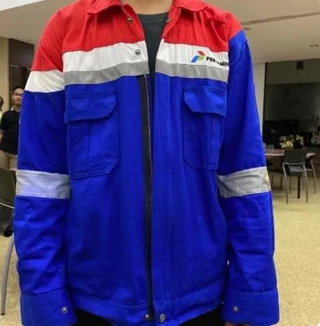 Seragam Pertamina / Kemeja Wearpack / Kemeja Pertamina - Resleting ...