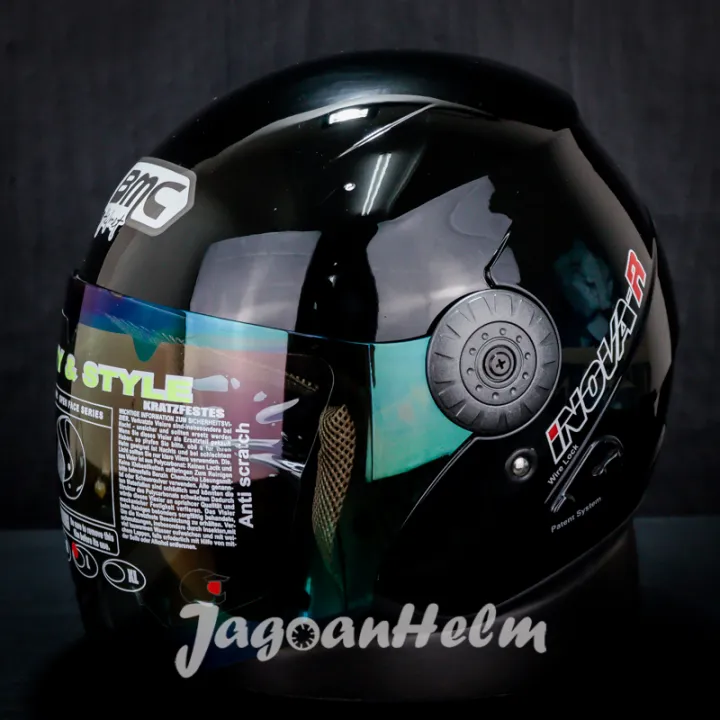 BMC Helm Inova-R SOLID BLACK | Lazada Indonesia