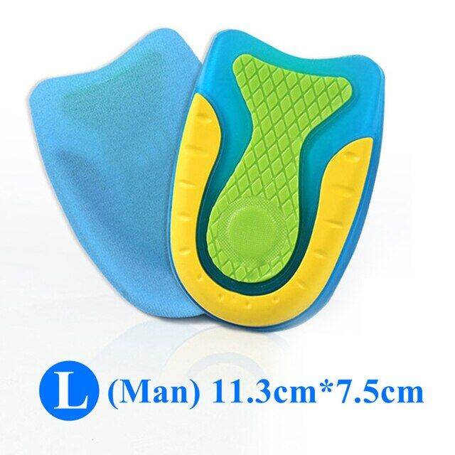 VTHRA Silicone Gel Heel Spur Pads Half Insole for Foot Plantar ...