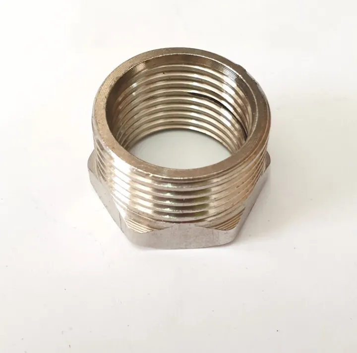 Overloop Stainless 1/2" - 3/4" Sock Nepel Verloop Sambungan Kran Drat Dalam 1/2 ke Pipa Drat ...