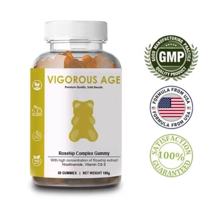 HOT SALE!☋☫☎ VIGOROUS AGE Collagen Gummies with Niacinamide Vitamins C ...