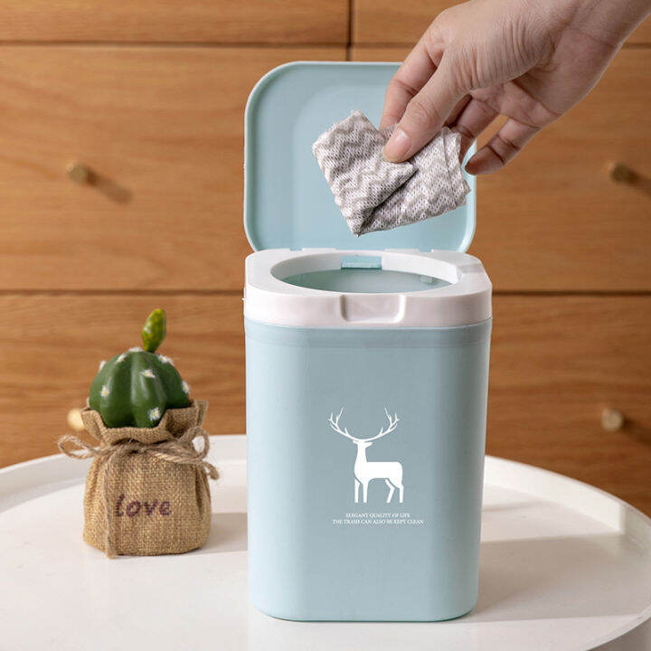 Inaso Tempat Sampah Mini Meja Kantor Ruang Tamu Plastik Tong Sampah ...