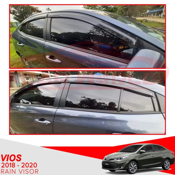 Vios 2019 - 2022 OEM Type Rain Guard Window Visor | Lazada PH
