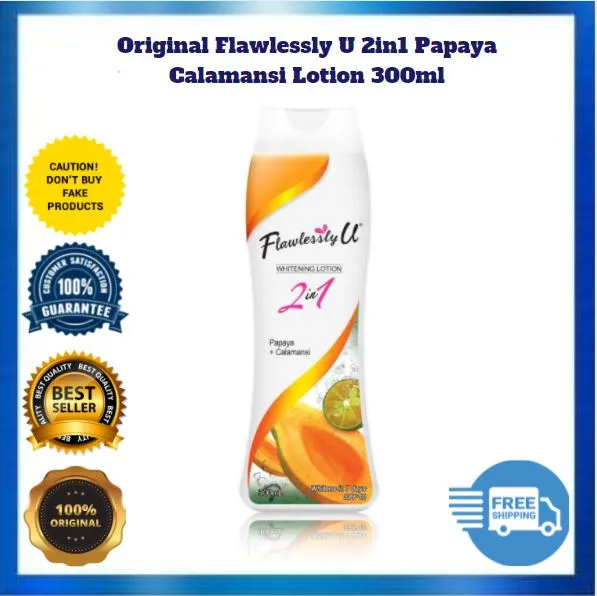 Original Flawlessly U 2In1 Papaya Calamansi Lotion 300ml | Lazada PH