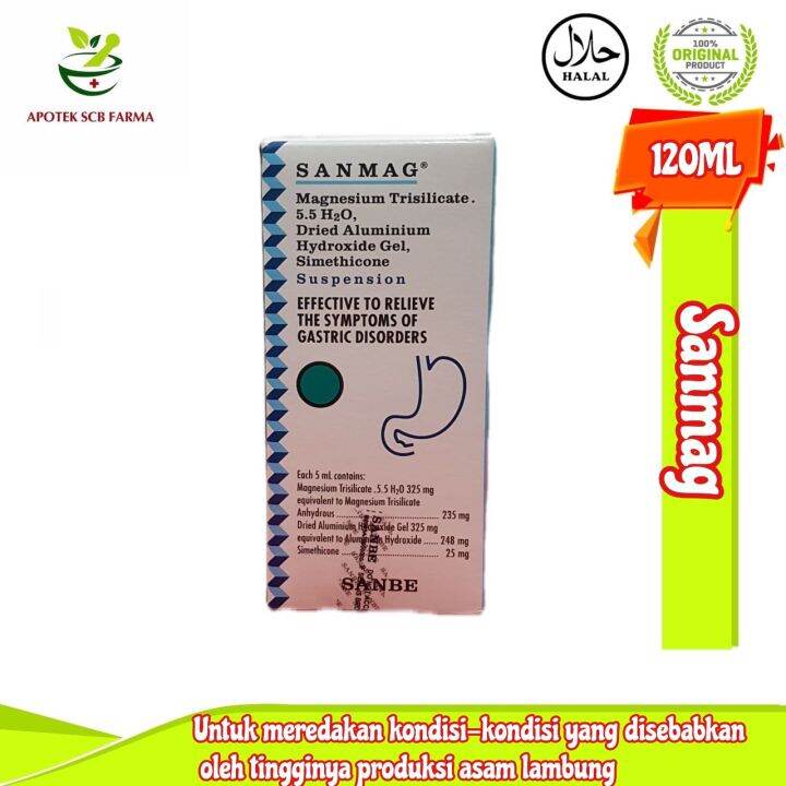 Sanmag Sirup 120 ml - Untuk asam lambung | Lazada Indonesia