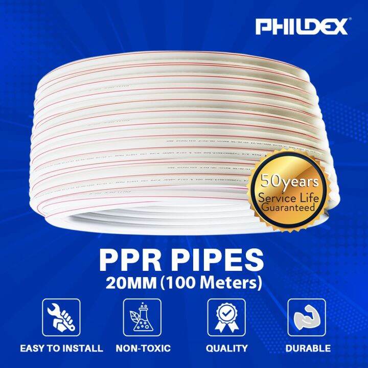 PHILDEX - 20MM PPR PIPES (100 meters) | Lazada PH