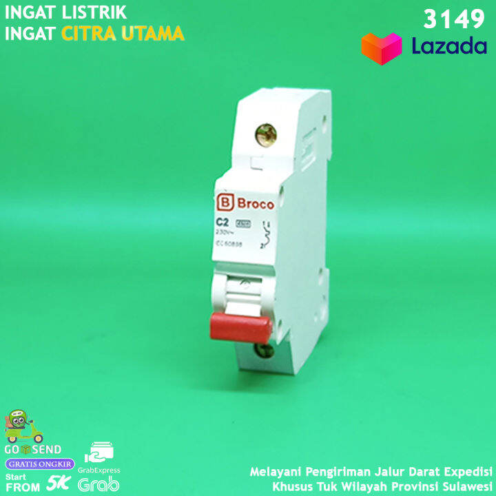 MCB 1P C2 2A BROCO K3149 | Lazada Indonesia