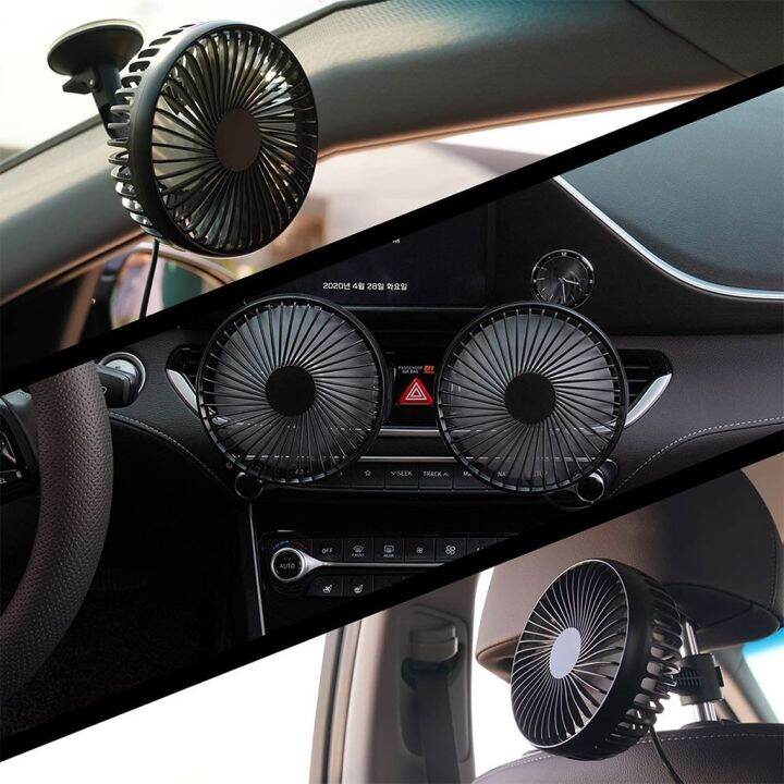 CENZIMO Car Fan Headrest Fan Baby Rear Seat fan Powerful Quiet ...