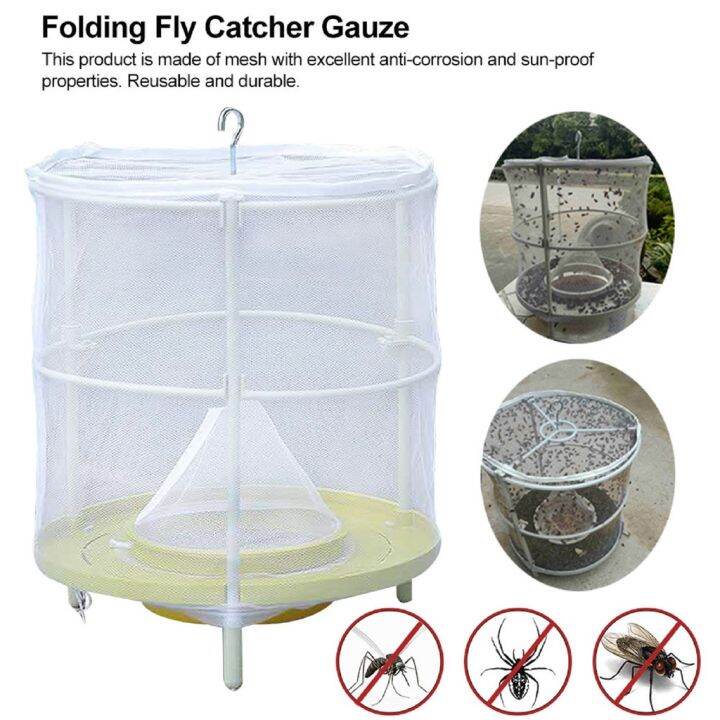 Environment Friendly Fly Catching Cage White Detachable Fly Cage Fly ...