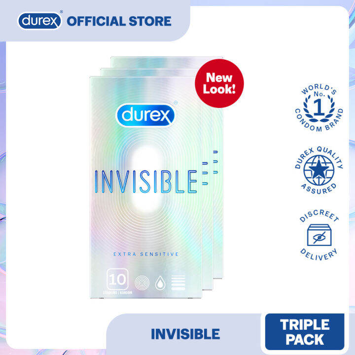 Durex Invisible Condoms Protection Pack of 10s (x3) | Lazada PH
