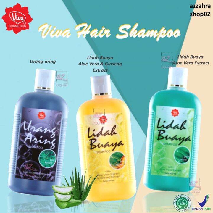 Viva Shampoo Lidah Buaya Extract Ginseng | Lidah Buaya | Urang-aring ...