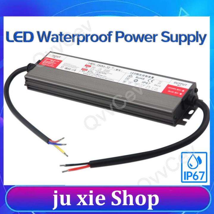 JuXie store AC to DC 12V 24V IP67 Waterproof Led Strip Lighting Transformers Driver Power Supply ...