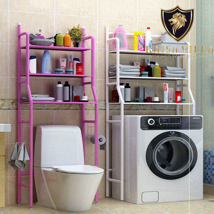 Kaisa Villa Smart Storage Rack Above Toilet/Washing Machine Bathroom ...