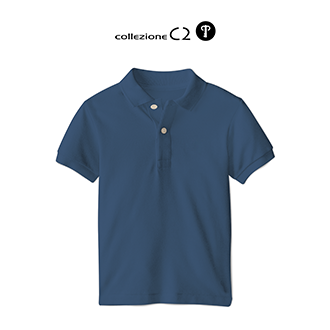 COLLEZIONE C2 Regular Fit PCMT1K018 NAVY BLUE Pique Polo Shirt Men ...
