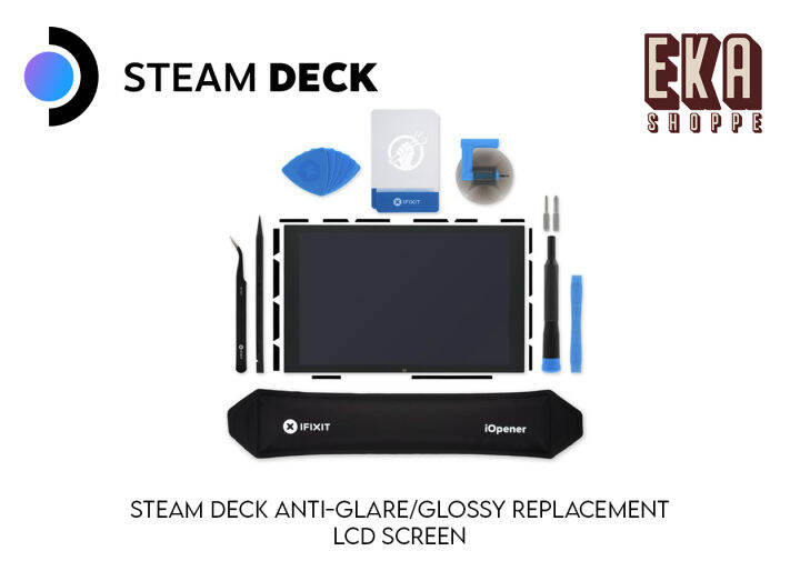 Valve Steam Deck Anti-Glare Etched Glass LCD Screen Fix Kit Original ...