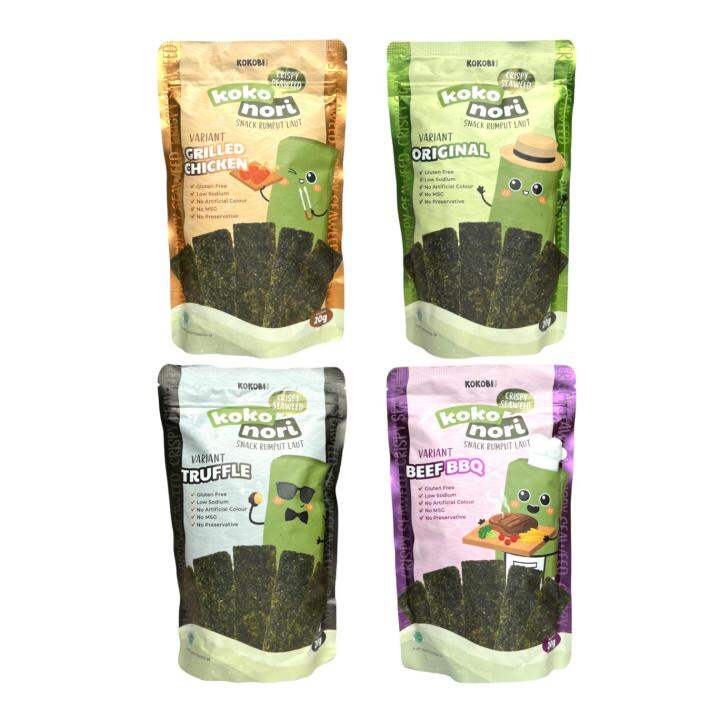 KOKOBI - Koko Nori Crispy Seaweed 20gr | Snack Rumput Laut Anak Non MSG ...