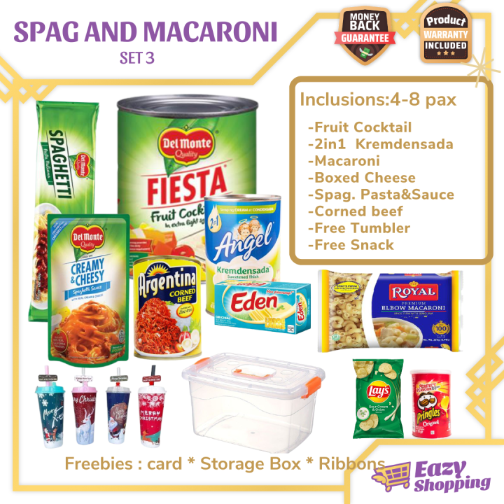 Spaghetti AND macaroni salad SET 3 Noche Buena Grocery Handaan Eden ...