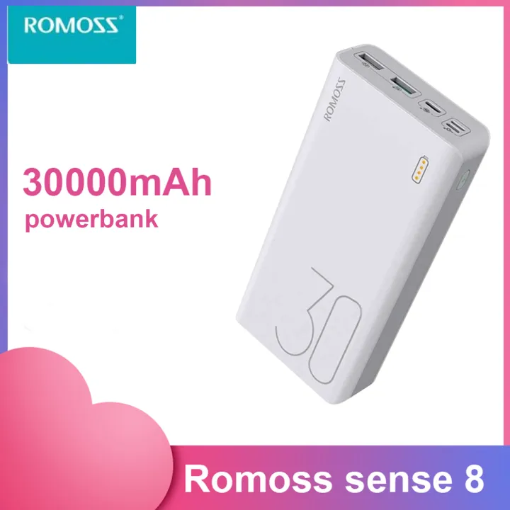 Romoss sense8 fast charging 30000mha powerbank suitable type c | Lazada PH