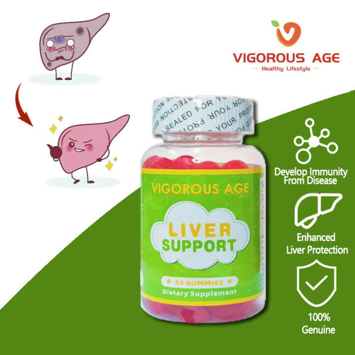 Vigorous Age Liver Gummies Milk thistle 300mg Liver Health Hepatitis ...