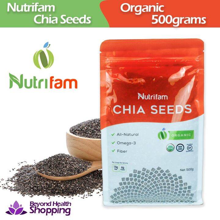 Nutrifam Chia Seeds Organic 500g | Lazada PH
