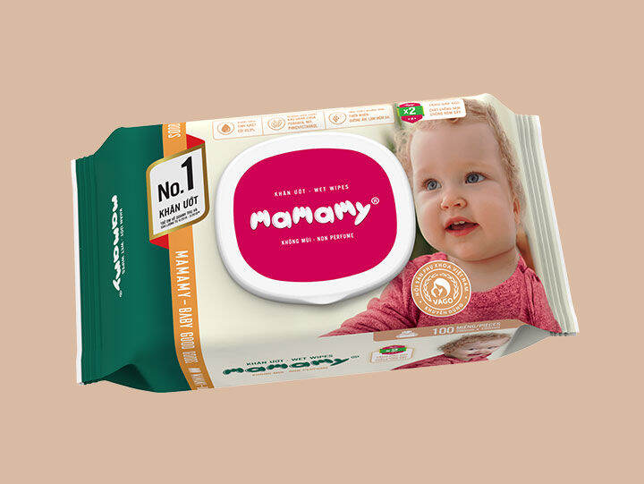 Khăn giấy ướt Mamamy có nắp hộp 100 tờ, 80 tờ không mùi | Lazada.vn