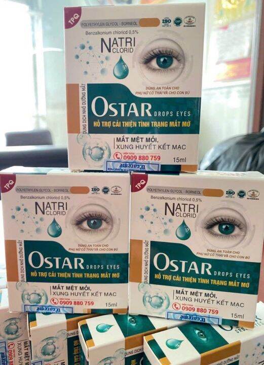 Thuốc Nhỏ Mắt Ostar Drops Eyes dành cho người bị mỏi mắt, mắt khô, khó chịu mắt. Người bị bụi ...