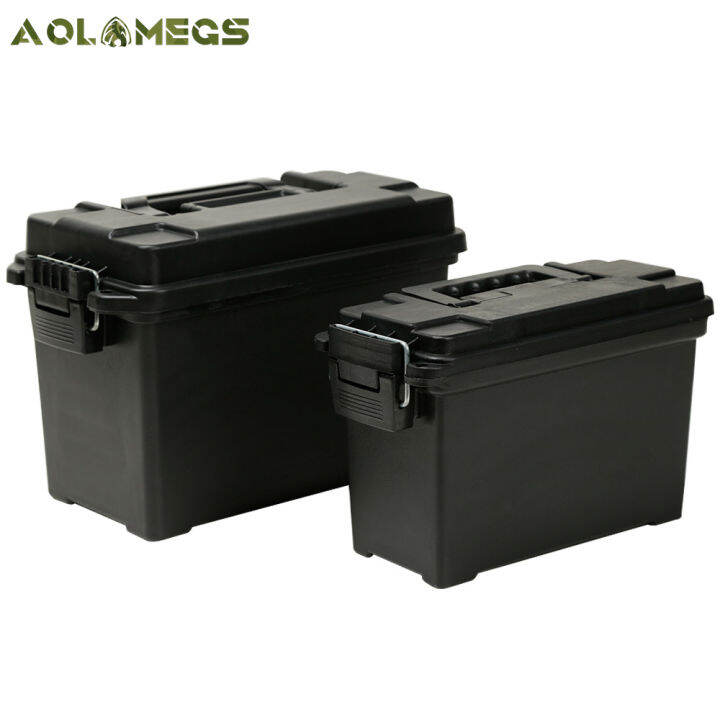 Ammo Box Tactical Plastic Tool Case Heavy Duty Caliber Bulk Ammo ...