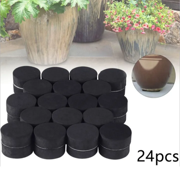 Pico 24Pcs Flower Plant Pot Feet Risers Rubber Pot Mat Invisible Plant ...