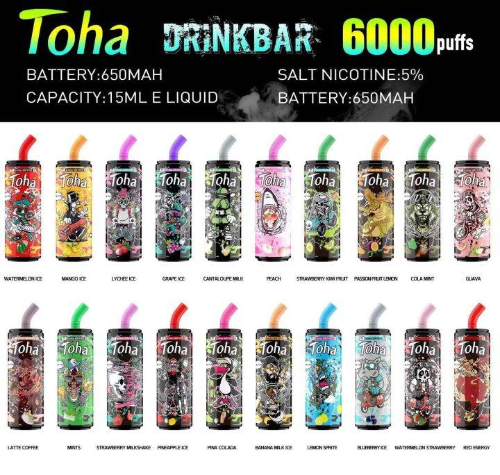 Toha Drinkbar 6000 Disposable | Toha 6k Rechargeable | Lazada PH