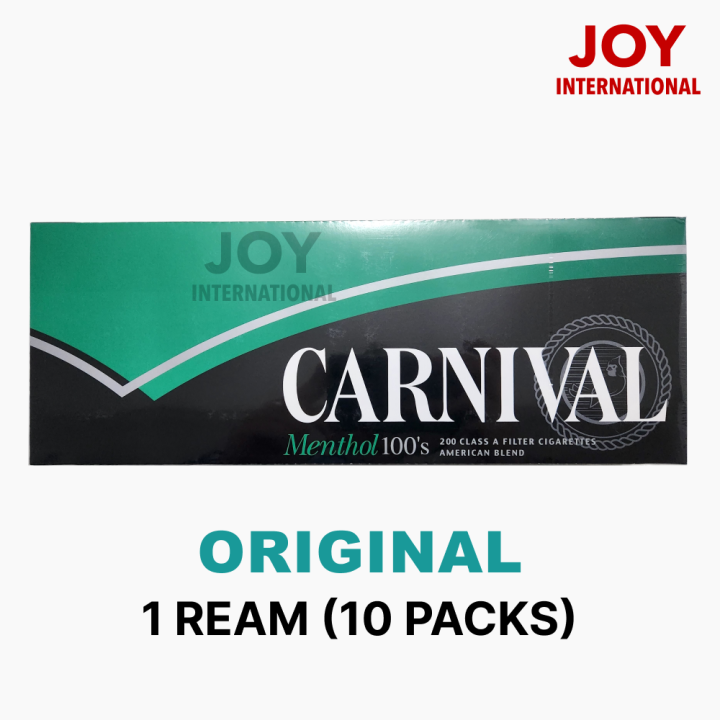 CARNIVAL BLACK MENTHOL Original LS 10 Pack per Ream + 1 Freebie | Lazada PH