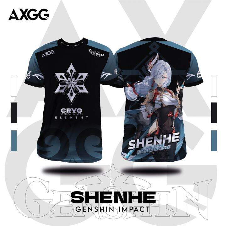 2022 AXGG "เจนชินอิมแพ็ค Elements-Shenhe" เสื้อยืดเกม | Lazada.co.th