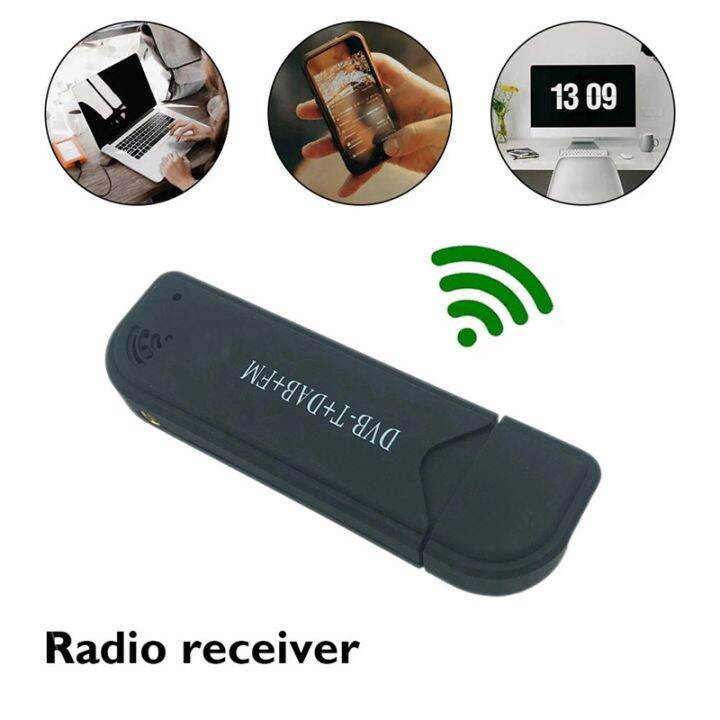 SDR Receiver SDR Radio Tuner Receiver Black ABS + Metal RTL2832U USB2.0 ...