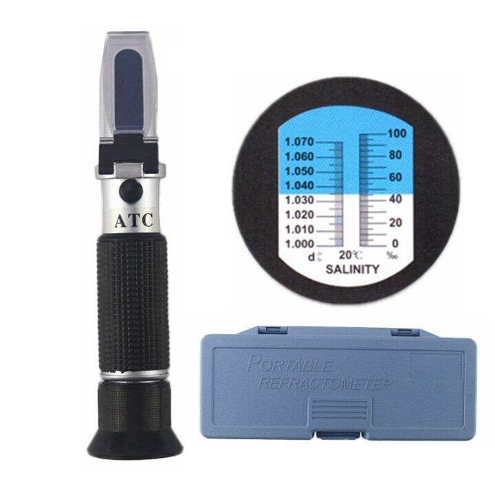 Optical Salometer Salinity Refractometer Meter 0-10% 1.000-1.070SG for ...