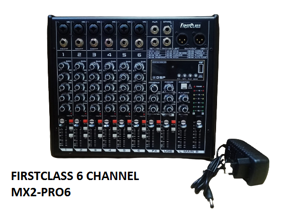 MIXER AUDIO FIRST CLASS 8 CHANNEL MX2-PRO8 PROFESSIONAL MIXER ...