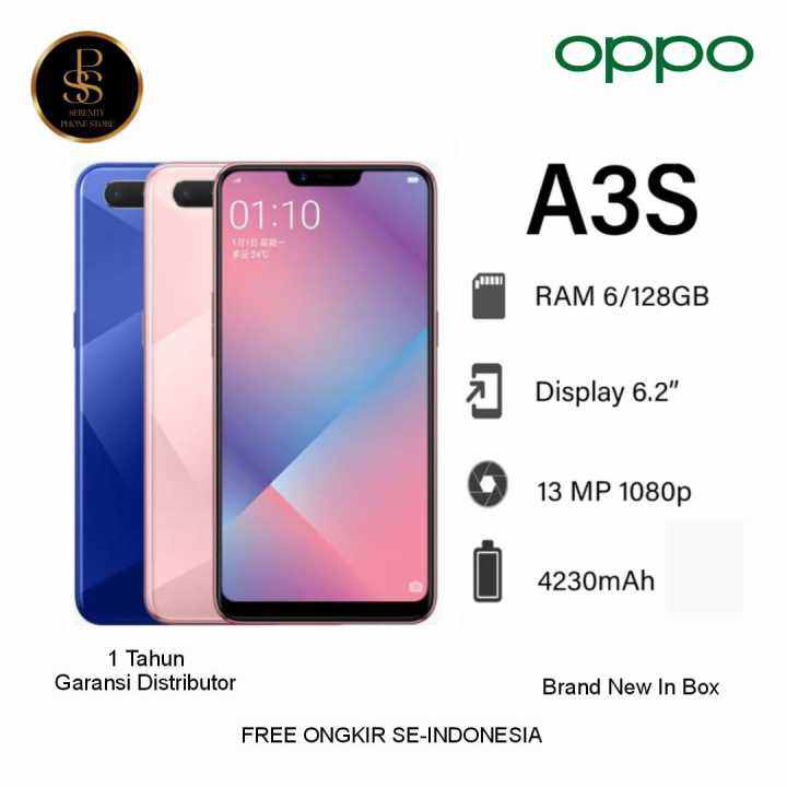 OPPO A3S 6/128 (GARANSI TOKO 1 TAHUN) | Lazada Indonesia