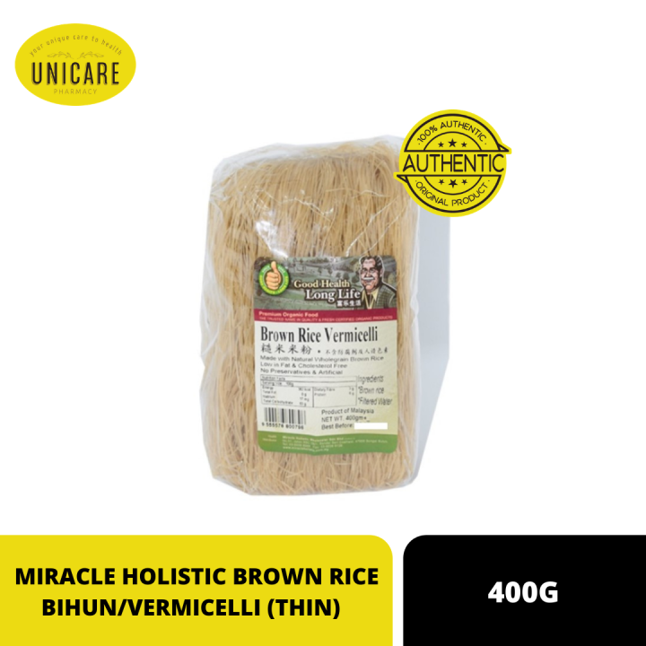 MIRACLE HOLISTIC BROWN RICE BIHUN/VERMICELLI (THIN) 400G | Lazada