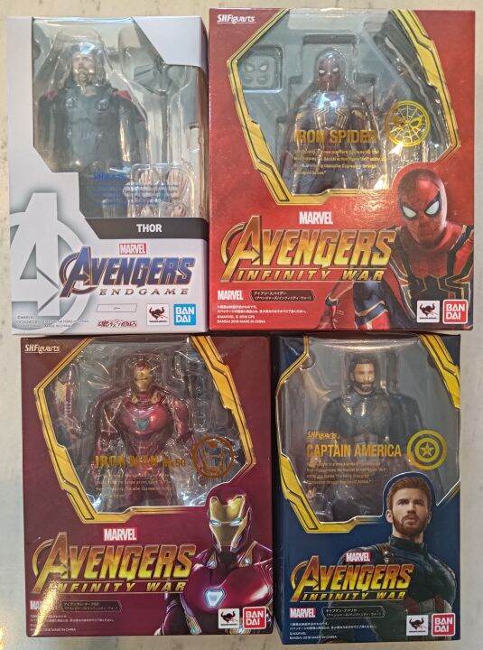 BUNDLE SHF S.H.Figuarts Marvel Avengers SuperHeroes พิคโกโร่ ซุน โกคู ...