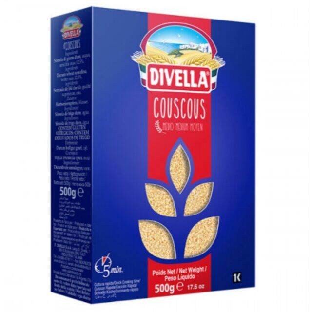 Divella CousCous ดิเวลล่า คูสคูส เส้นพาสต้าแบบเม็ดเล็ก 500g. | Lazada.co.th