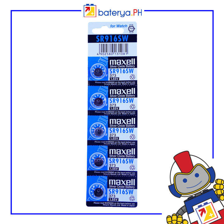 Watch battery Silver oxide Sr916sw 916 1.55v price per pc | Lazada PH