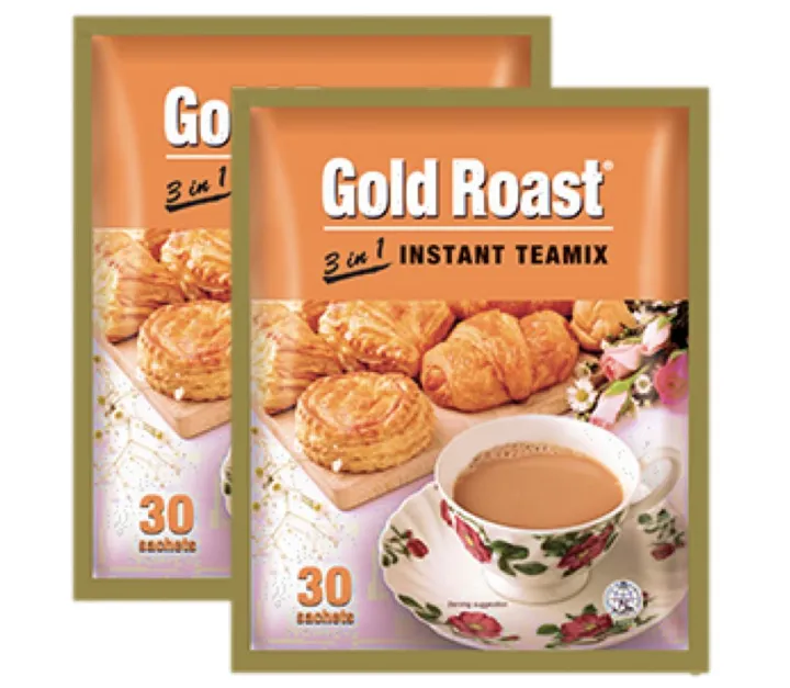 Gold Roast Instant 3in1 Teamix โกลด์โรสต์ ชานม ปรุงสำเร็จชนิดผง 30ซอง ...