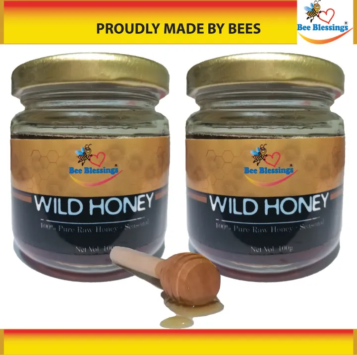 Bee Blessings 100% Pure Raw Wild Honey Unheated, Unpasteurized & Unfiltered 100g - By 2 | Lazada PH