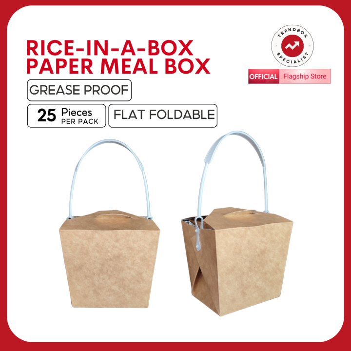 Trendbox Disposable Paper Rice In Box, Meal Box, Rice-In-A-Box, Paper ...